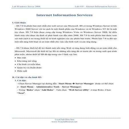 Lab 10 web server | PDF