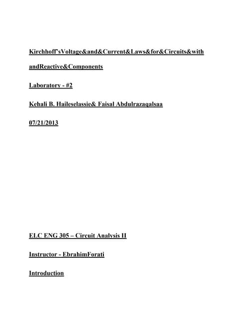 Sample lab-report on verfication of ohms law | PDF | Computer Networking | Computing