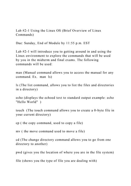 Lab Report.1.docx | Operating Systems | Computer Software and Applications