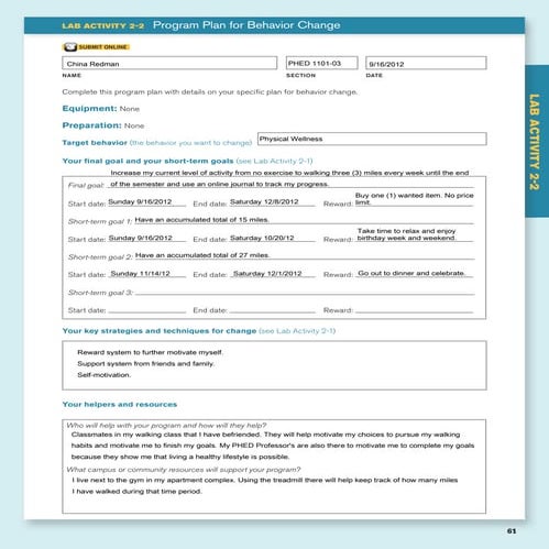 Lab 2.2 | PDF | Healthy Living