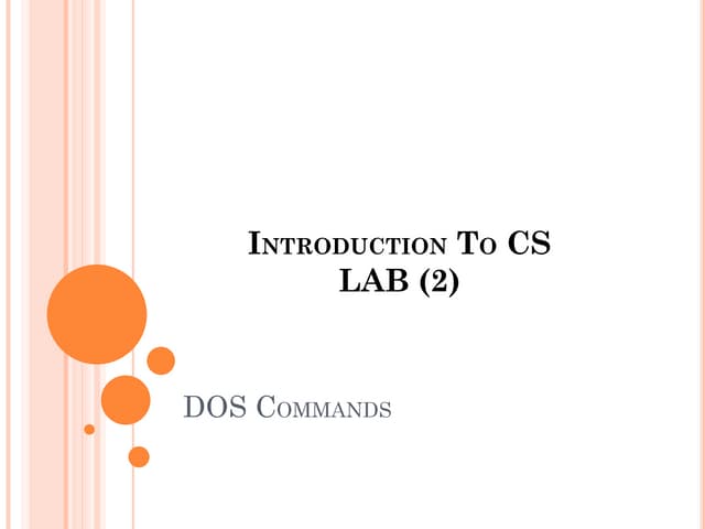 Basic dos-commands | PPTX