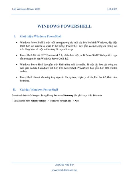 Lab 22 windows power shell | PDF Lab 22 windows power shell | PDF