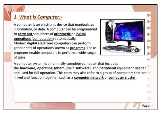 COMPUTER HARDWARE AND SOFTWARE | PPT