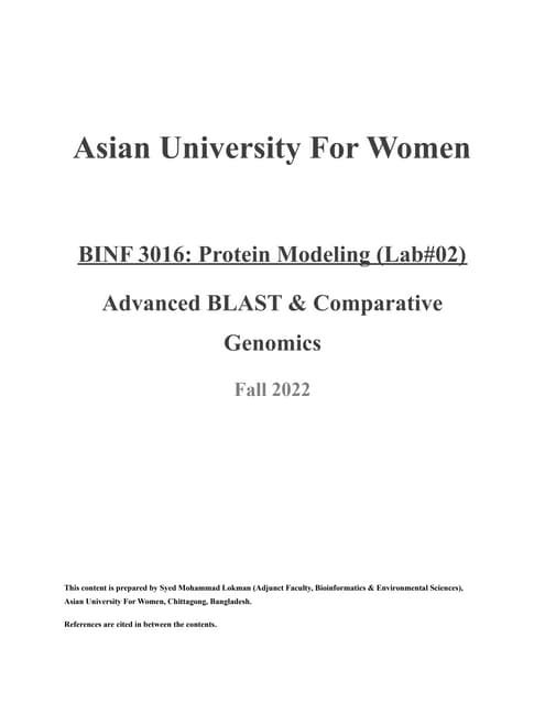MULTIPLE SEQUENCE ALIGNMENT | PDF