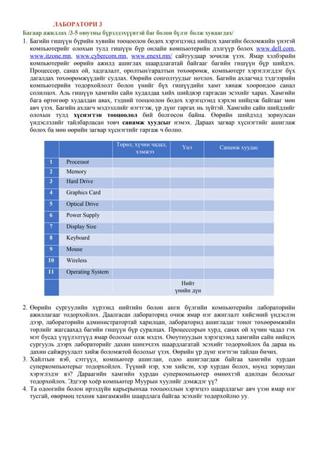 Bie daaltiin ajil 2 | DOC