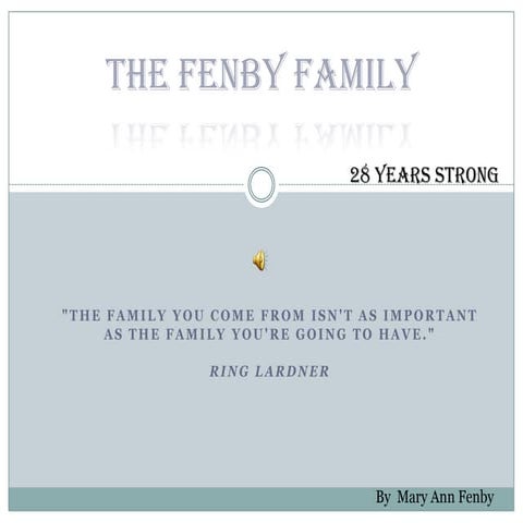 Lab 3 3 The Fenby Family | PPTX