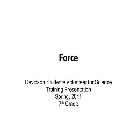 Lab 3-7th Grade: Part 1- force | PPT | Physics | Science