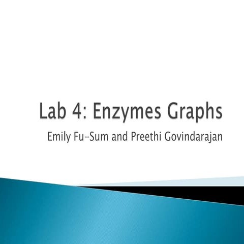 Lab 4 Enzymes Graphs | PPTX