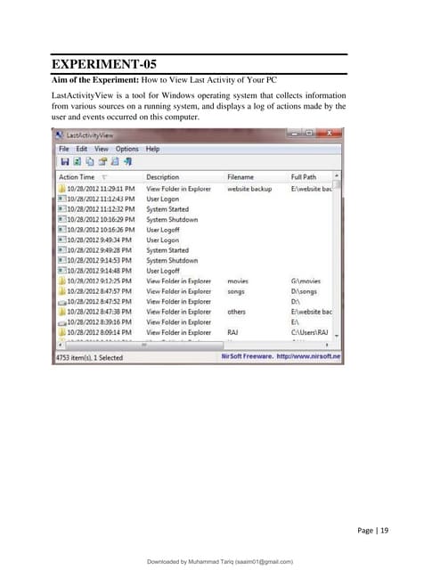 Digital Forensics Lab Experiment 10 Email Forensics | PDF