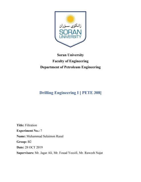 Mud balance test (drilling fluid lab test) | PDF
