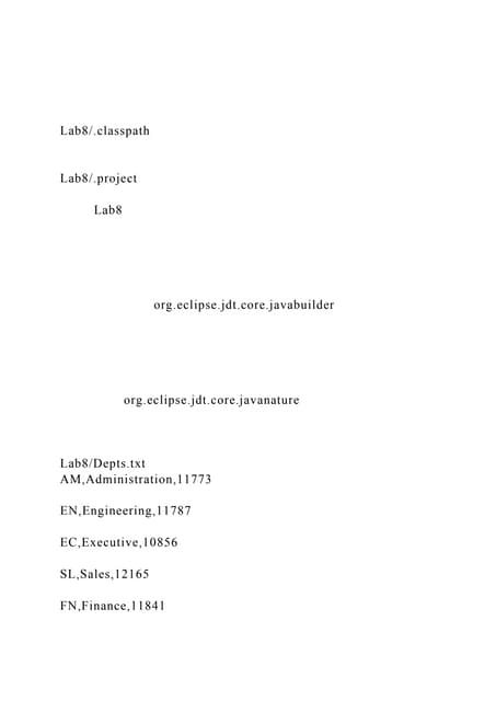 Lab8classpathlab8project Lab8 Docx