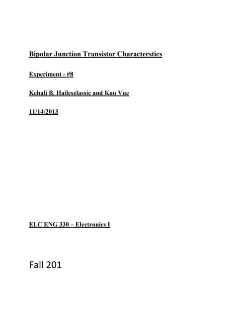 Verification of Thevenin’s Theorem. lab report | DOCX