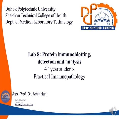 Protein immunoblotting, detection and analysis with voice.pptx