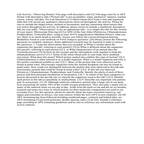 Lab Activity - Observing Protists Titie page with descriptive title -2.pdf