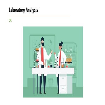 Lab analysis list | CIC | PDF