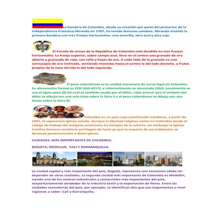 INFORMACION GENERAL DE COLOMBIA | DOCX
