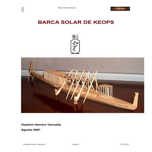 La barca solar de keops | PDF