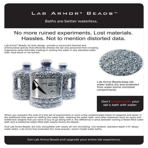 Lab Armor Beads - Water Bath Replacement | PDF | Bath and Shower ...