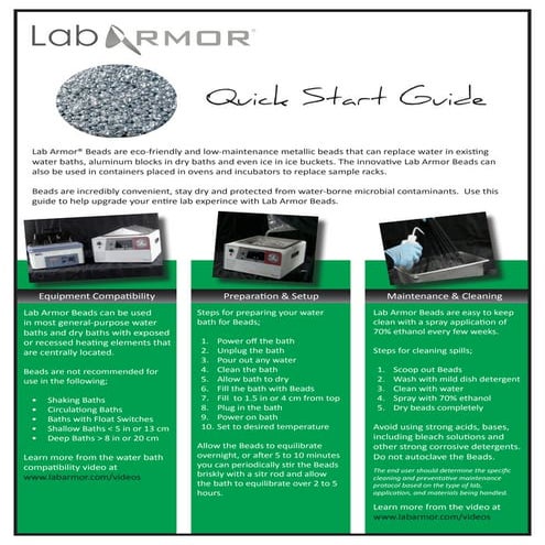 Lab Armor Beads Quick Start Guide | PDF