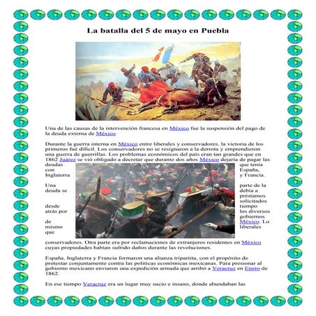 La batalla del 5 de mayo en puebla | DOCX