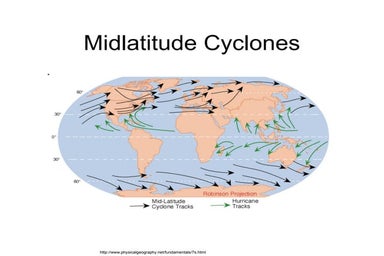Mid Latitude Cyclone Diagram