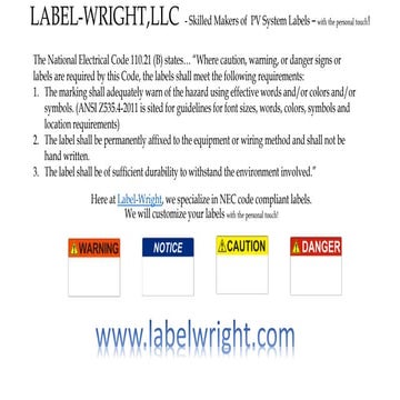 Label Wright, LLC
