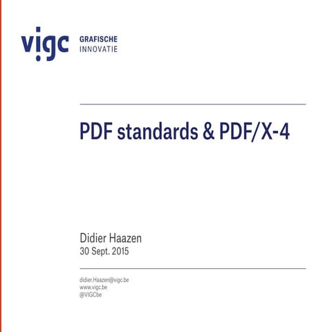 PDF standards & PDF/X-4 | PDF