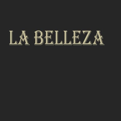 La belleza | PPS