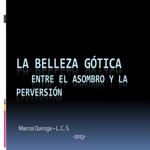 Categoría estética | PPT