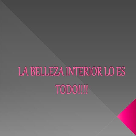 Belleza interior | PPT