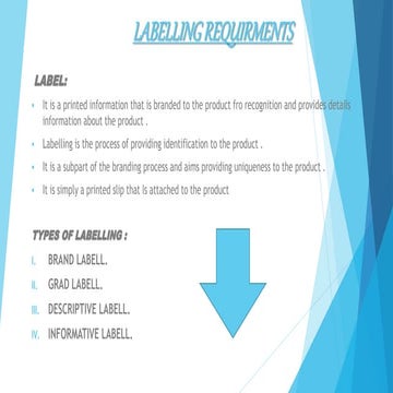 Labelling requirements Gp A | PPTX