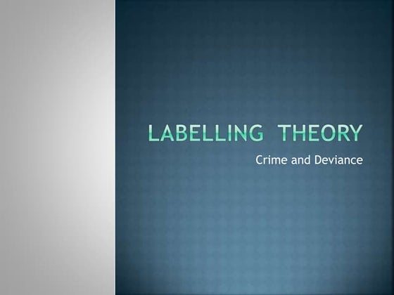 Containment theory | PPTX | Crime & Harmful Acts to Individuals ...