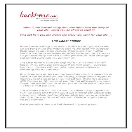 Label Maker & Decoder | PDF