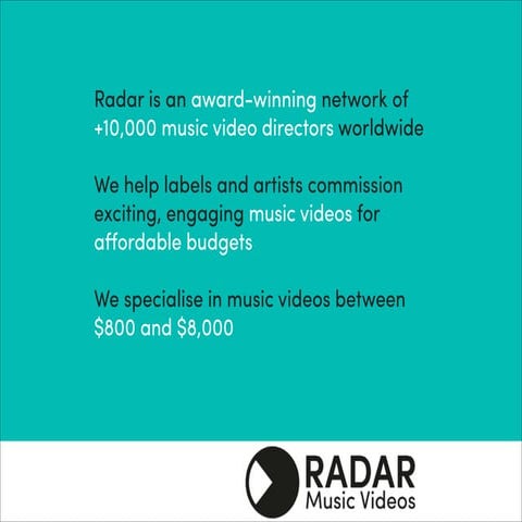 Radar music videos