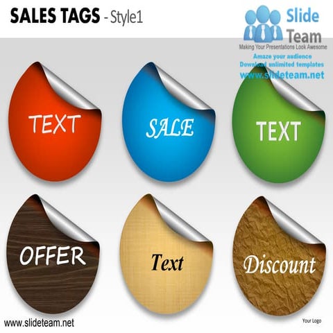 Labels offers discounts sales tags design 1 powerpoint presentation ...