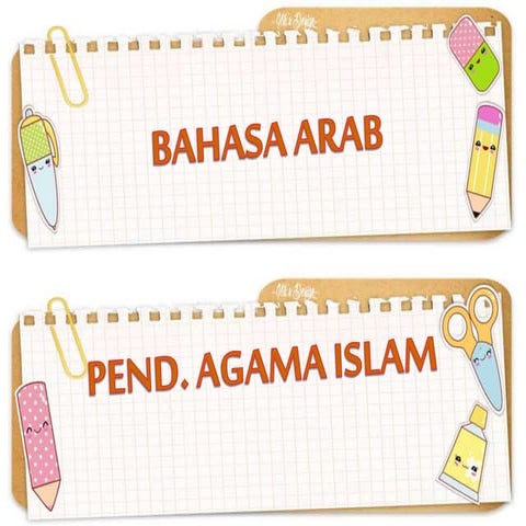 Label subjek untuk sudut subjek dalam kelas | PPTX