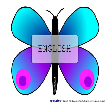 Label subjek blue butterfly | PPT