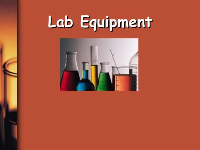 Laboratory equipment and apparatus | PDF