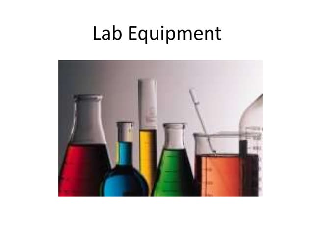 Laboratory tools and equipment | PPTX