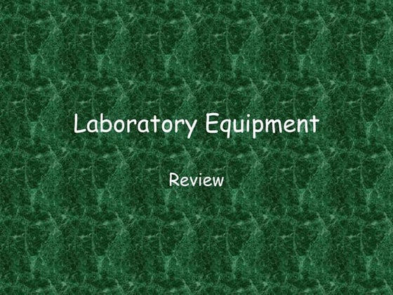 Section 2 laboratory equipment and functions | PDF