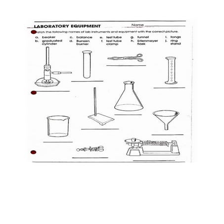 Worksheet for Lab equipment handout.docx