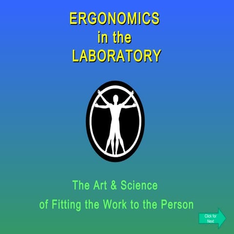 Ergonomics in the Laboratory | PPT