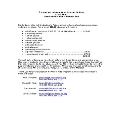 Lab fee notice to parents advanced | DOC