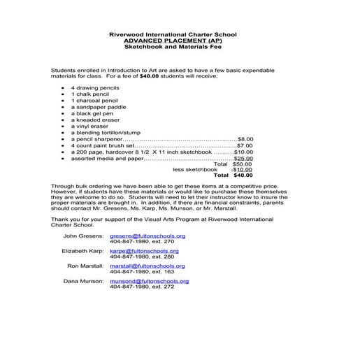 Lab fee notice to parents ap | DOC