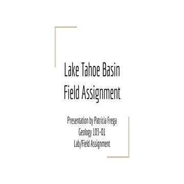 Fallen leaf lake field assignment | PPTX