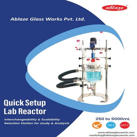 Lab Glass Reactor | Ablaze Glass Works | PDF