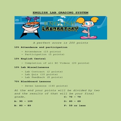 Lab Grading System | DOCX