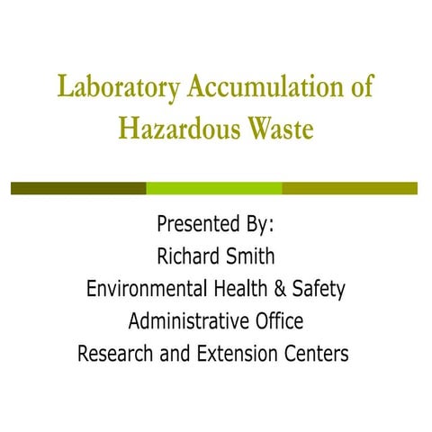 Lab hazard identify and prevent presentation | PPT