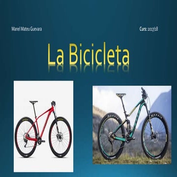 La bicicleta | PPTX