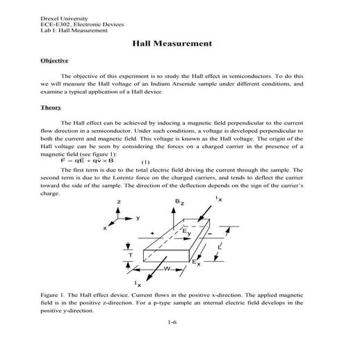 Lab ii hall measurement | DOC